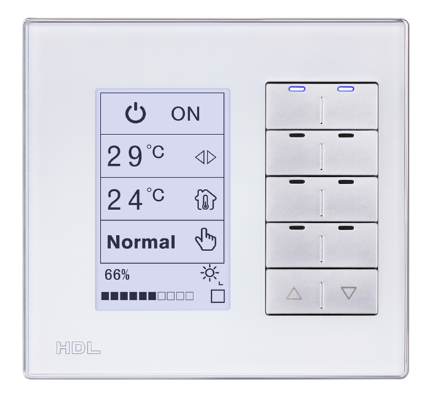 HDL – HDL-MPL8-RF.18Bezdrátový ovládací panel DLP, Bílá